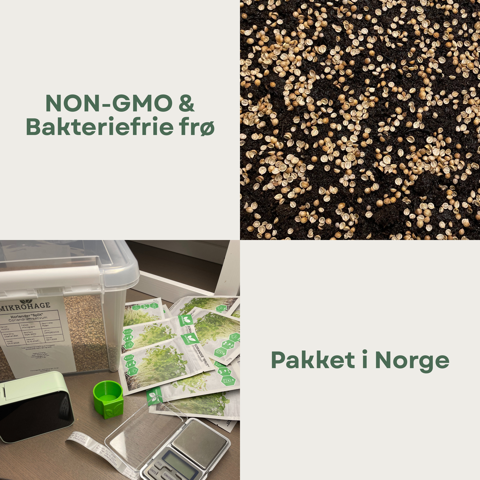 Hydroponisk Mikrogrønt Sett - Mikrohage – Mikrohage.no